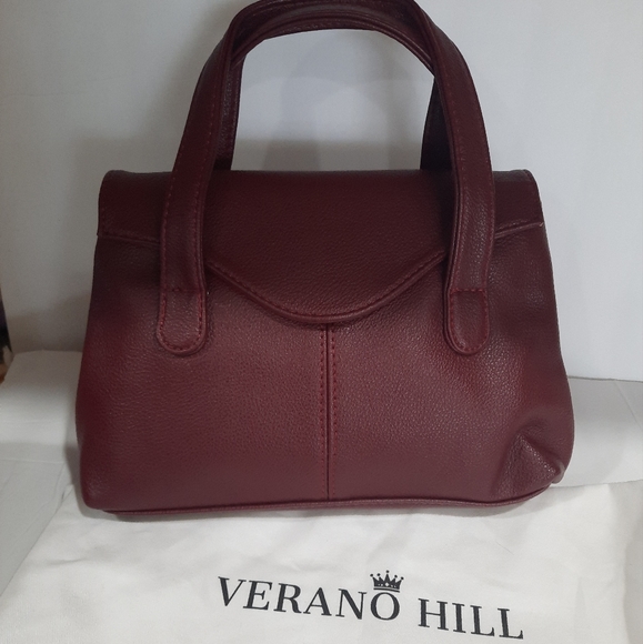 Verano Hill | Bags | Verano Hill Burgundy Leather Purse | Poshmark